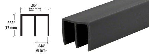 CRL Upper Plastic Track for 1/4" Sliding Panels