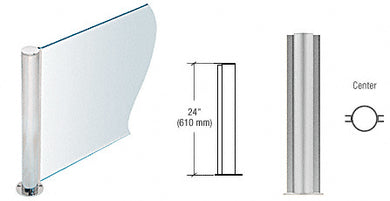 CRL 24" Round PP08 Elegant Series Counter/Partition Center Post